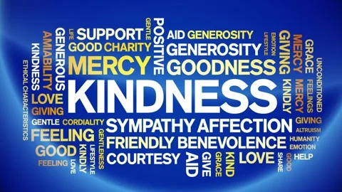 Kindness animated word cloud,animation t... | Stock Video | Pond5