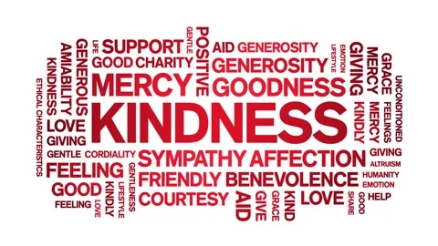 Kindness animated word cloud,animation t... | Stock Video | Pond5