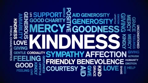 Kindness animated word cloud,animation t... | Stock Video | Pond5