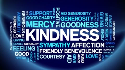 Kindness animated word cloud,animation t... | Stock Video | Pond5