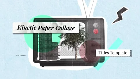 Kinetic Paper Collage Titles ~ After Effects #169514082