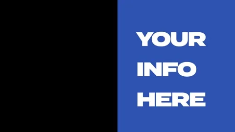 Kinetic Side Info Panel Reveal ~ After Effects #266427104