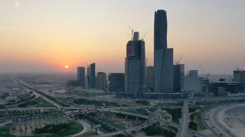 King Abdullah Financial Center, Riyadh, ... | Stock Video | Pond5