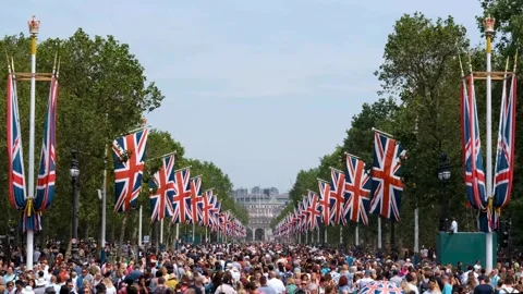 The King's Birthday Parade, Crowds of Pe... | Stock Video | Pond5