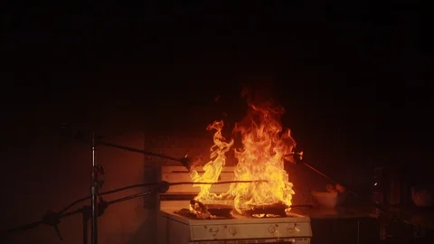 Grease Oil Fire Stock Videos – Royalty-Free HD & 4K Videos