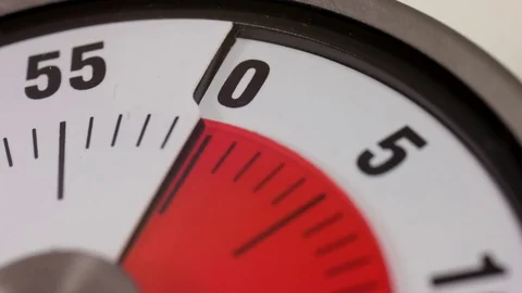 Kitchen timer countdown time lapse. Time... | Stock Video | Pond5