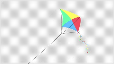 Kite. Animation of the flight of the kit... | Stock Video | Pond5