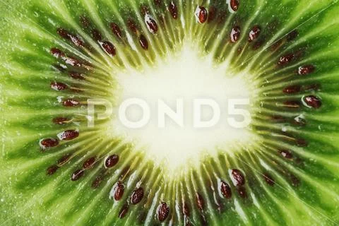 Kiwi slice close-up in full screen, as a background. ~ Premium Photo ...