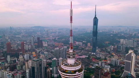 KL Tower with background of world's seco... | Stock Video | Pond5