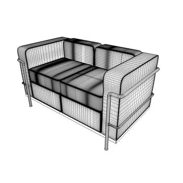 KMP Corbu Sofa ~ 3D Model ~ Download #91526456 | Pond5