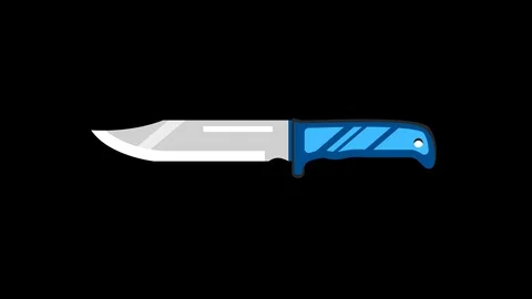Knife Animated Travel Adventure icon Lin... | Stock Video | Pond5