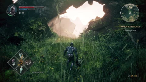 Knight Character Defeated By Golem Monst... | Stock Video | Pond5