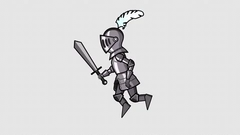 Knight Running Animation | Stock Video | Pond5