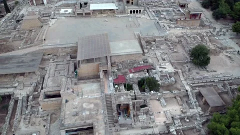 Knossos Temple, Crete, Drone Clip 4K Cir... | Stock Video | Pond5