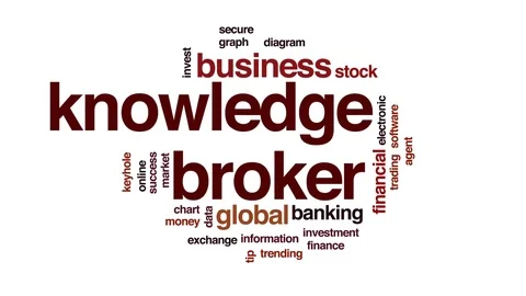 Knowledge broker animated word cloud, te... | Stock Video | Pond5