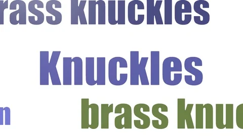 Knuckles Word Cloud Animated On White Ba... | Stock Video | Pond5