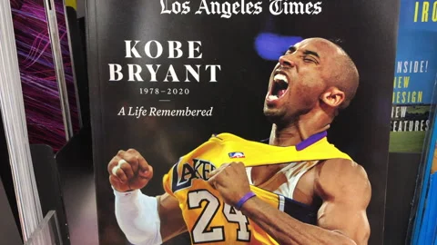Kobe Bryant Magazine Cover 1978-2020 A L... | Stock Video | Pond5