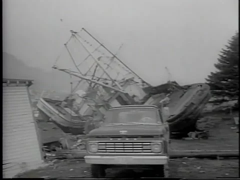 Kodiak Alaska Earthquake and Tidal Waves... | Stock Video | Pond5