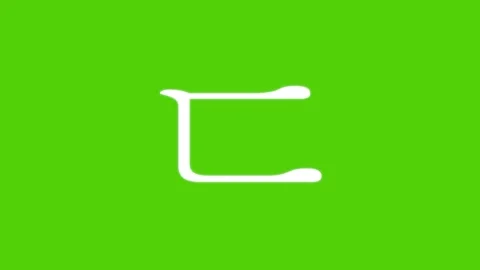 Korean alphabet green screen | Stock Video | Pond5