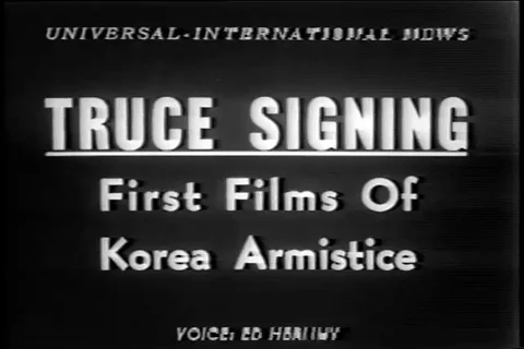 Korean War - Korean war truce signing of... | Stock Video | Pond5