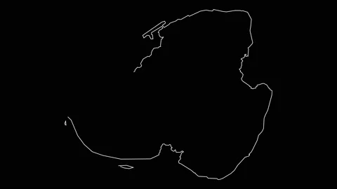 Kosrae Island state map of Micronesia ou... | Stock Video | Pond5