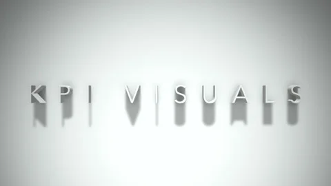 kpi visuals 3D title animation with shad... | Stock Video | Pond5