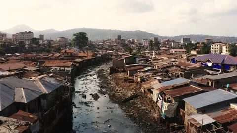 Kroo Bay and Freetown Slums - Sierra Leo... | Stock Video | Pond5