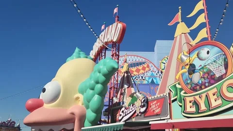 Krustyland Universal Studios Hollywood C... | Stock Video | Pond5