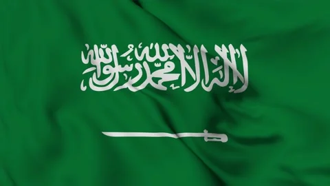 ksa flag is waving 3D animation. Saudi A... | Stock Video | Pond5