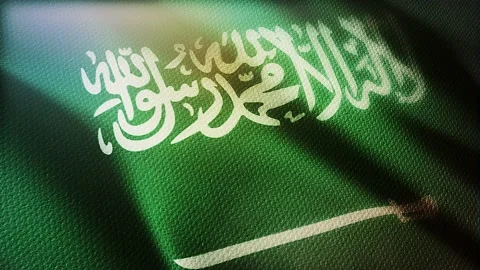 ksa flag is waving 3D animation. Saudi A... | Stock Video | Pond5