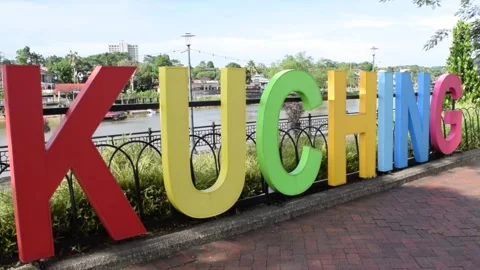 City From Kuching Stock Footage ~ Royalty Free Stock Videos | Pond5