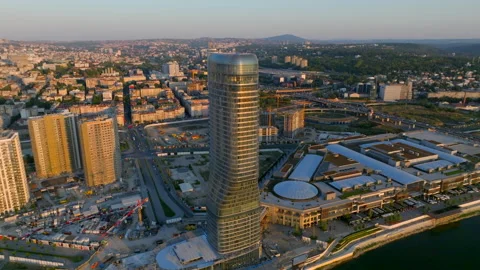 Kula Beograd, BW Tower, Belgrade Serbia ... | Stock Video | Pond5
