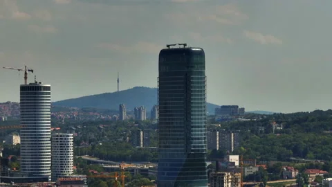 Kula Beograd, BW Tower, Belgrade Serbia ... | Stock Video | Pond5