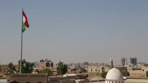 Kurdistan flag, Erbil, Kurdistan, Iraq | Stock Video | Pond5
