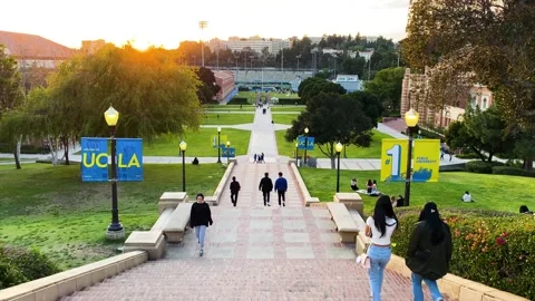 The Kuruvungna Steps (Janss Steps) at UC... | Stock Video | Pond5