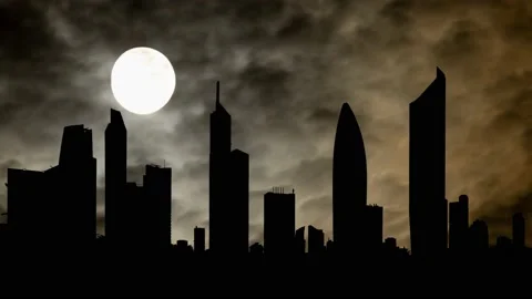 Kuwait Skyline Stock Footage ~ Royalty Free Stock Videos | Pond5
