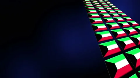 Kuwait Flag Animated Background 3d Anima... | Stock Video | Pond5