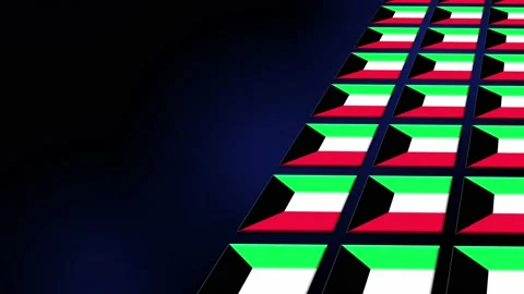 Kuwait Flag Animated Background 3d Anima... | Stock Video | Pond5