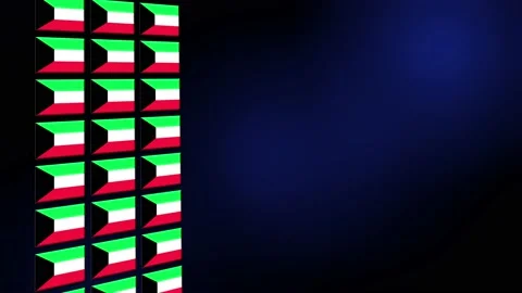 Kuwait Flag Animated Background 3d Anima... | Stock Video | Pond5