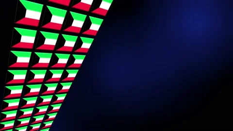 Kuwait Flag Animated Background 3d Anima... | Stock Video | Pond5