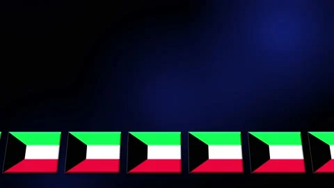 Kuwait Flag Animated Background 3d Anima... | Stock Video | Pond5