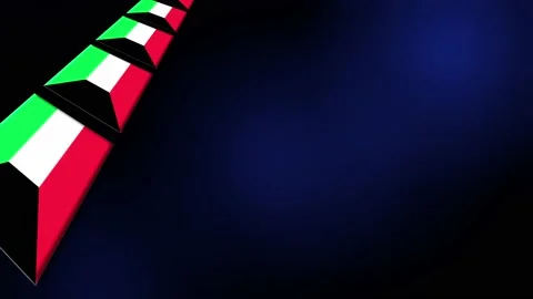 Kuwait Flag Animated Background 3d Anima... | Stock Video | Pond5