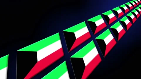 Kuwait Flag Animated Background 3d Anima... | Stock Video | Pond5