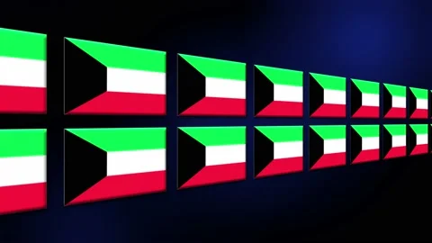 Kuwait Flag Animated Background 3d Anima... | Stock Video | Pond5