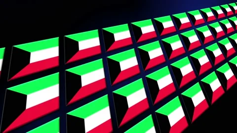 Kuwait Flag Animated Background 3d Anima... | Stock Video | Pond5