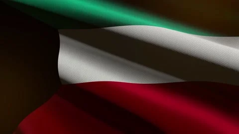 Kuwait flag - loop animation | Stock Video | Pond5
