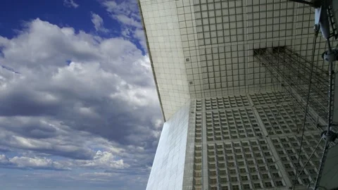 La Grande Arche. La Defense (against the... | Stock Video | Pond5