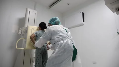 Lab Technician Perform Chest X-ray for a... | Stock Video | Pond5