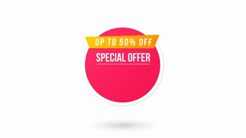Label animation Special offer, label ani... | Stock Video | Pond5
