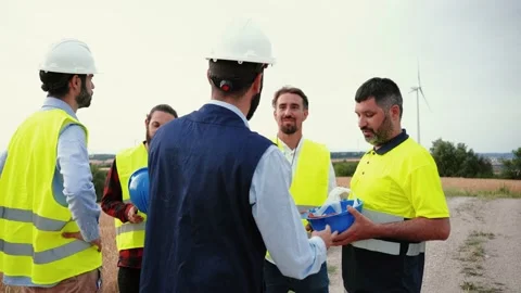 Labor safety inspector talking and givin... | Stock Video | Pond5